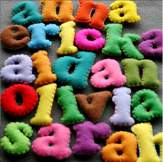 Wee Festivity: Inspiring Ideas: Etsy Stuffed Felt Letters