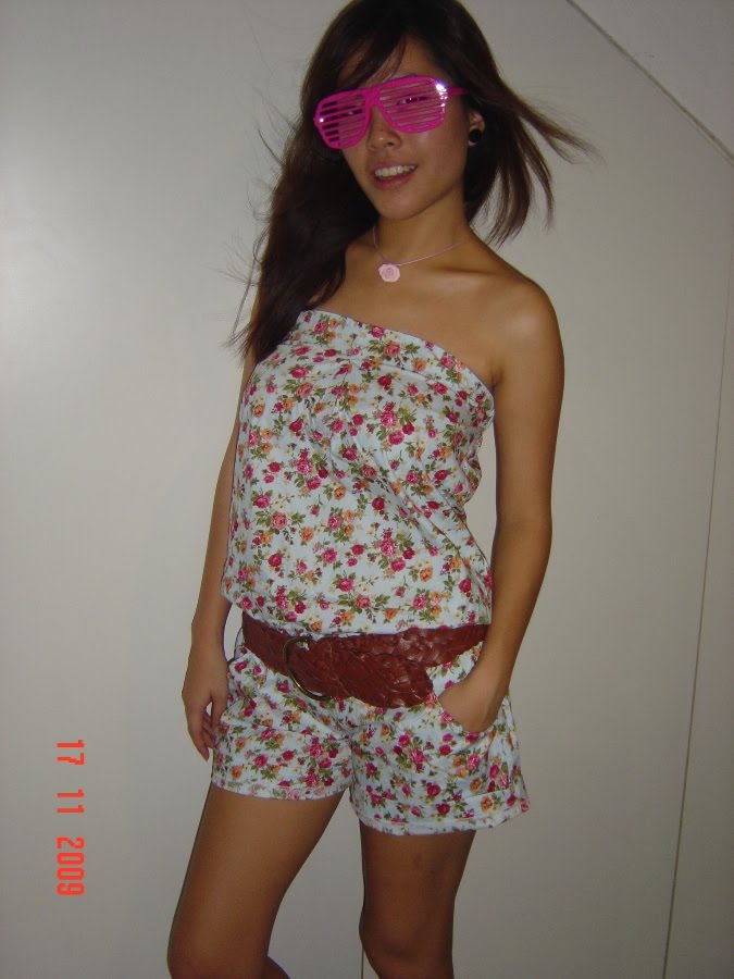 Misstzx Tube Floral Jumpsuit