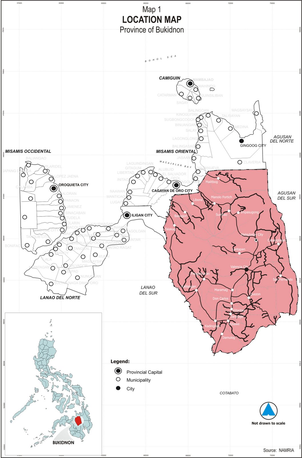 Nature Scape: Bukidnon Map