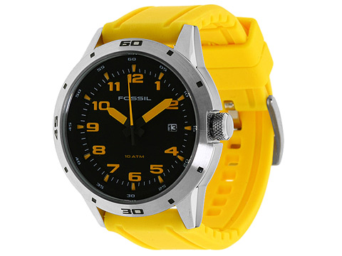 Watch 2 Lurve...: W2L006: FOSSIL YELLOW BAND MEN'S WATCH