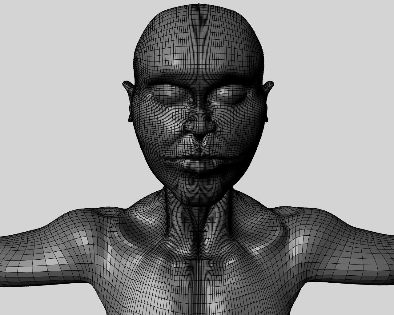 Tim Johnson Art Blog: Some Goofy 3D models (WIP) wireframes