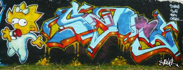 Snake (AC): graffiti