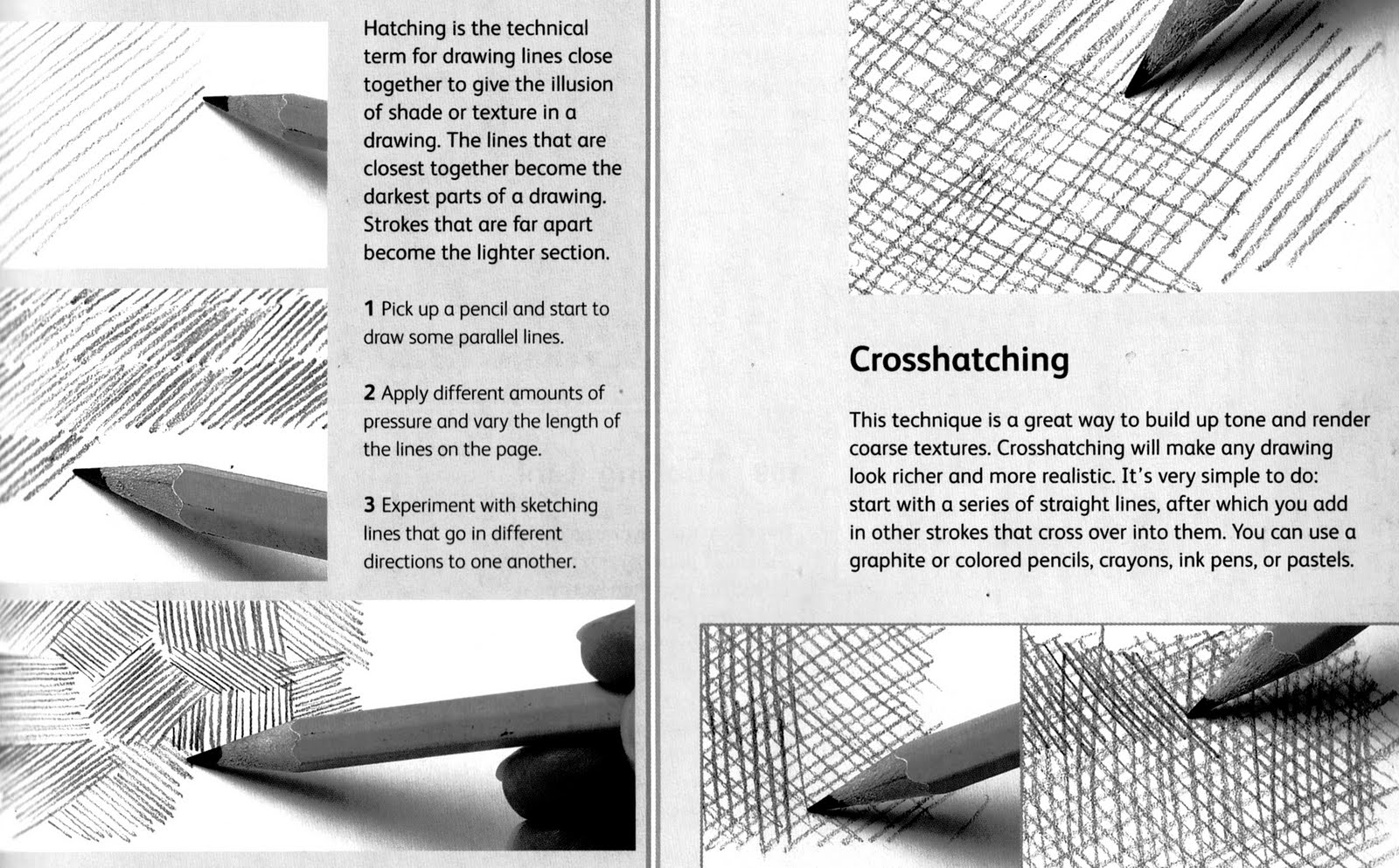 Starting to Draw: Hatching and Crosshatching