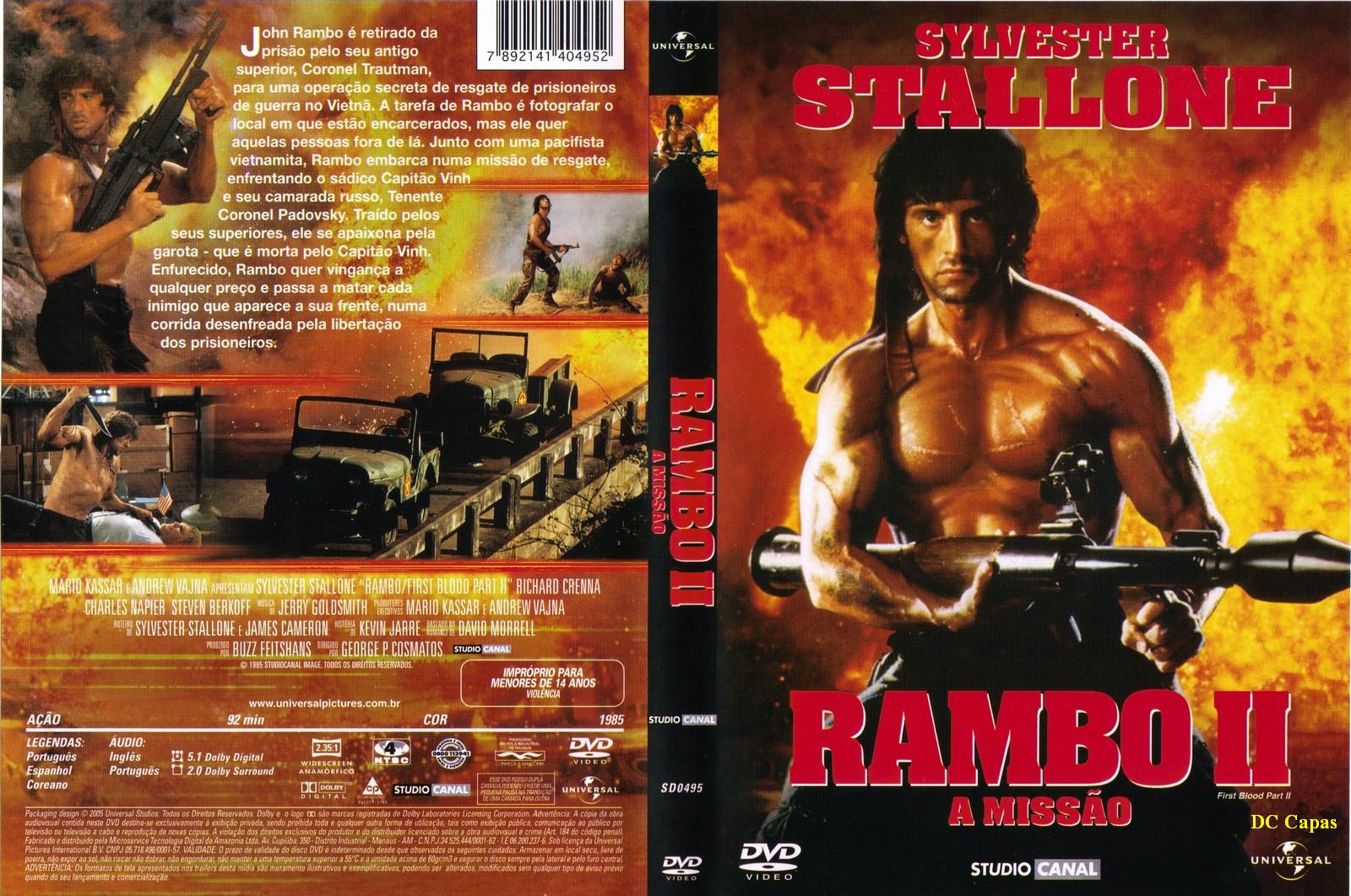DC Capas: Rambo 2 - A Missão