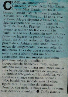 universodasmisses: MISS RIO DE JANEIRO 1981