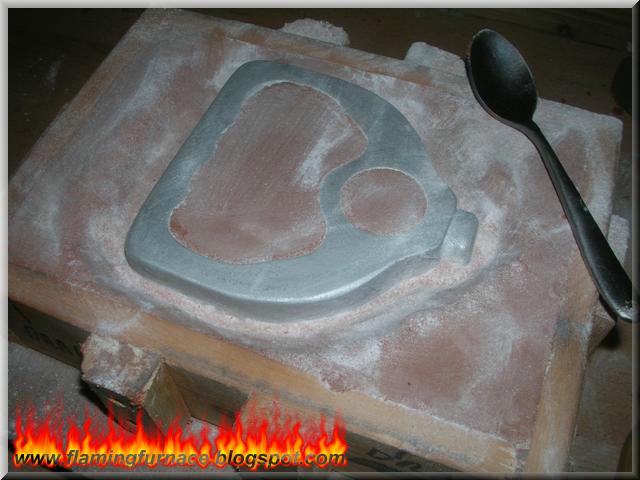 Sand casting aluminum handle ~ Metal casting projects