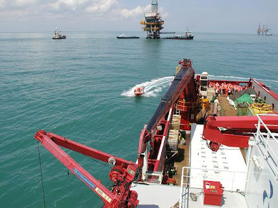 The Pilot Boat: Drill on board Far Swift