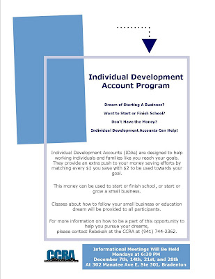 Central Community Redevelopment Agency: Individual Development Account ...