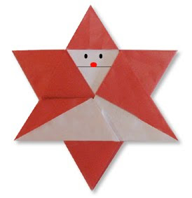 ♥ Sweet Tresa ♥¸¸.•*¨*•: How to Fold Santa Origami Ways