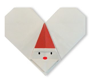 ♥ Sweet Tresa ♥¸¸.•*¨*•: How to Fold Santa Origami Ways
