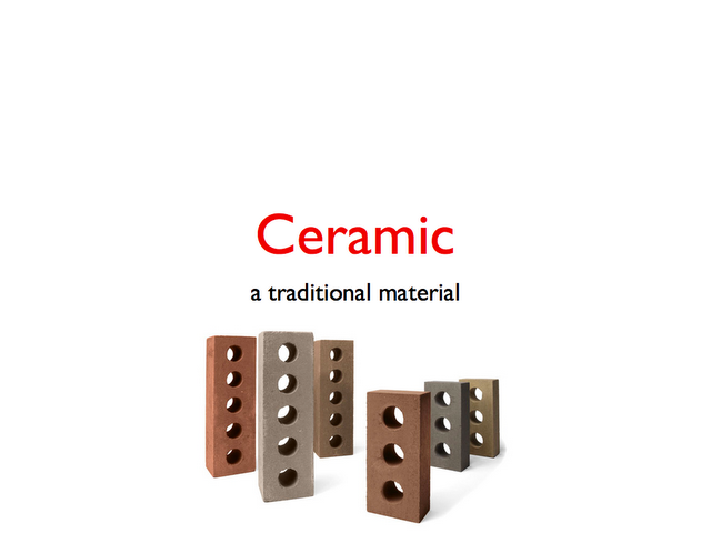 mATERIALS DATABASe: Ceramics