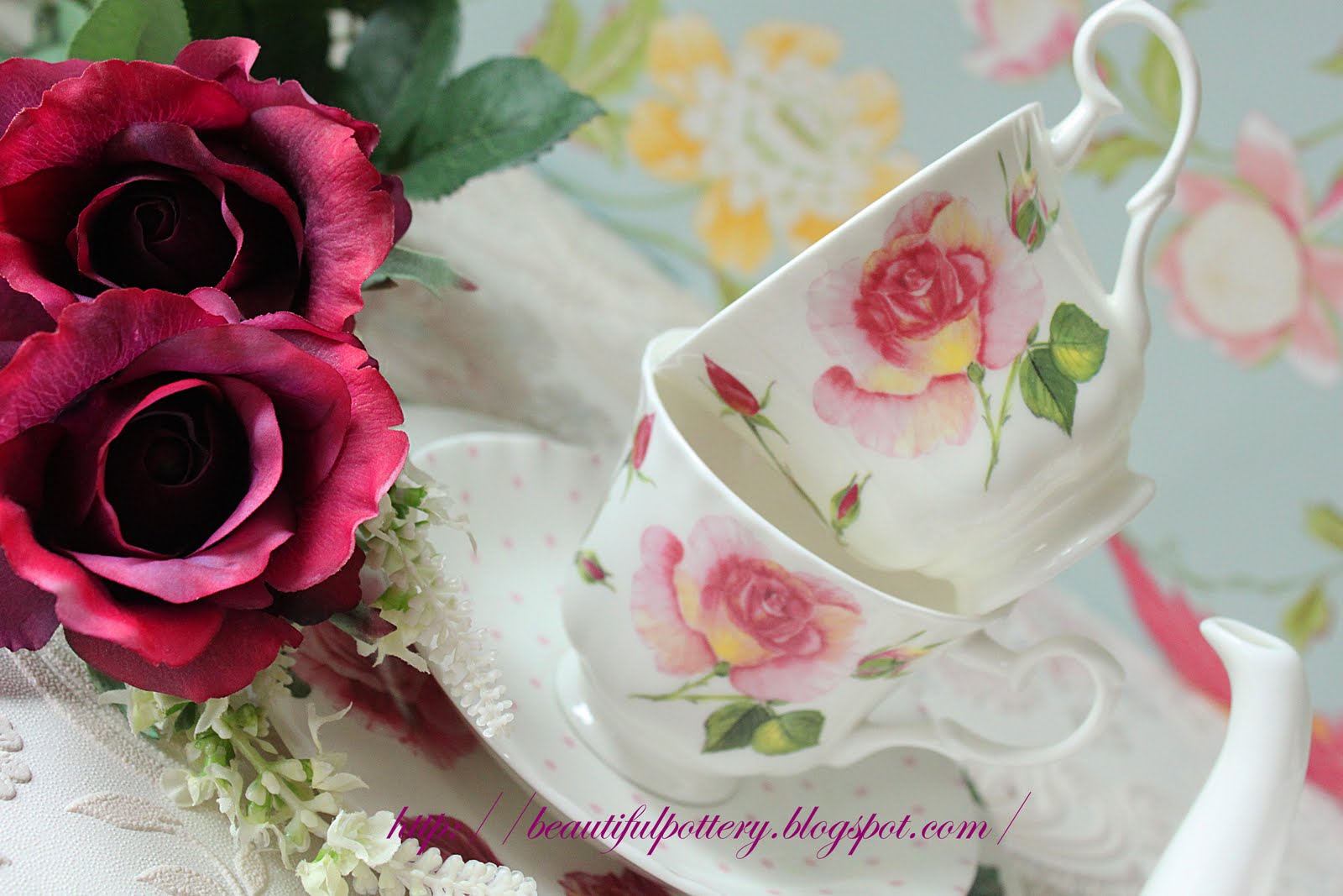 BEAUTIFUL POTTERY: Shabby Chic Teaset