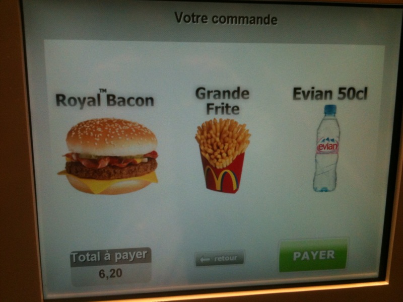 Bornes interactive de commande Mc Do ~ L'alchimie digitale