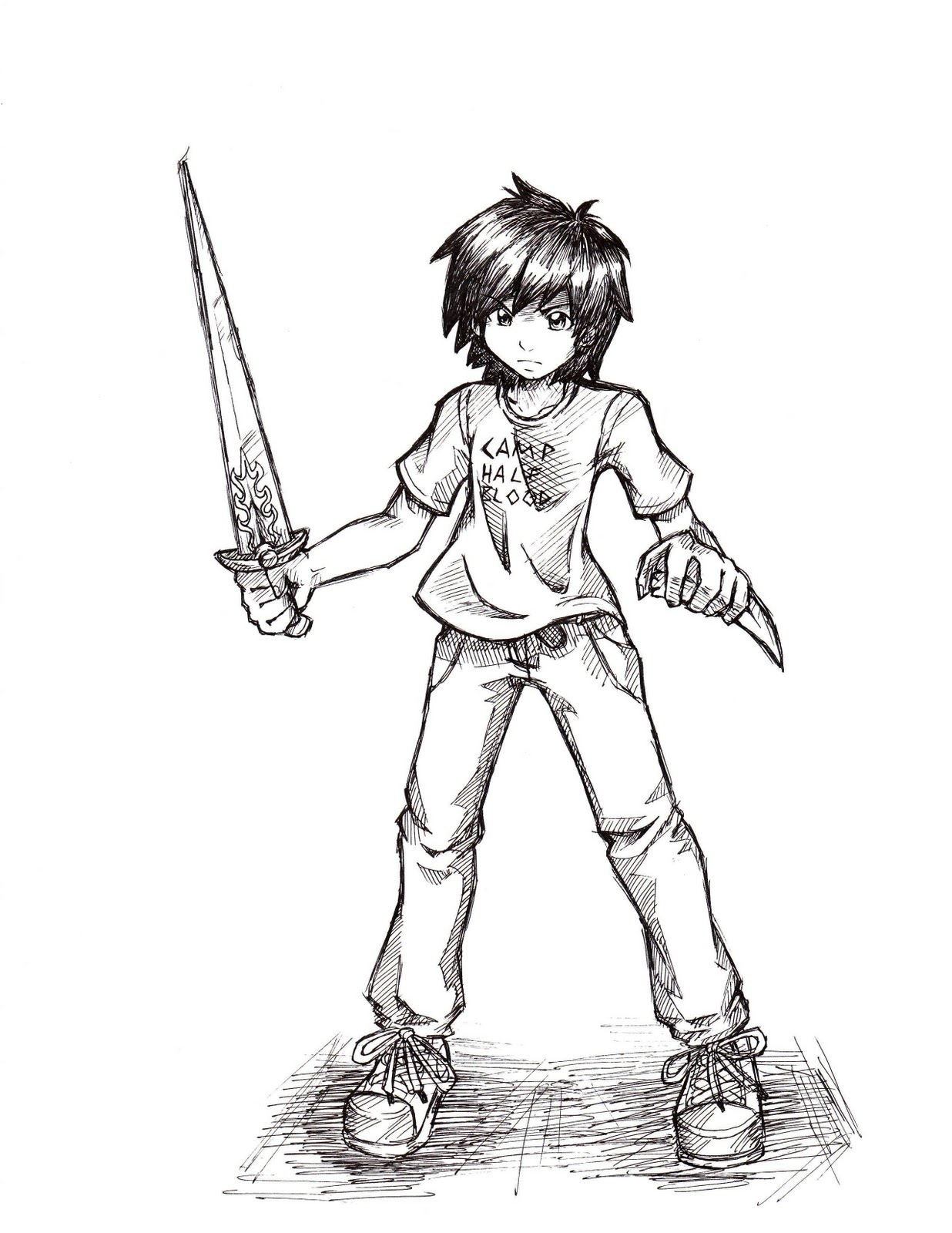 Camp Halfblood: Percy Jackson Art: Anaklusmos-Riptide