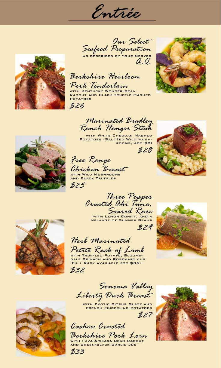 Vern's Graphic Design Blog: Assignment 11: Restuarant Menu