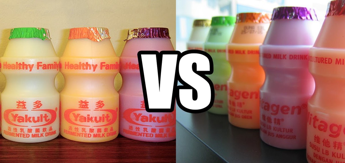 Kevin's Art Blog: Yakult VS Vitagen