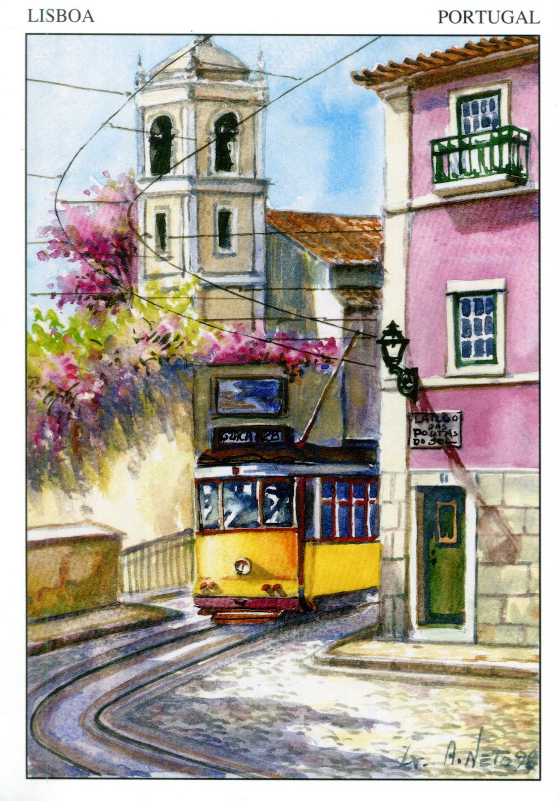 collect ROC: Portugal Postcard: Lisboa, Thanks Gisela