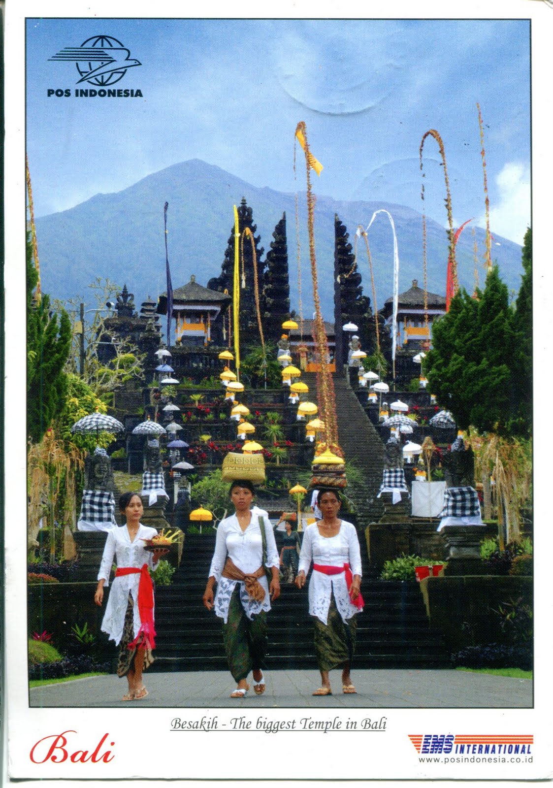 collect ROC: Bali Postcard: Besakih, The biggest Temple in Bali, Thanks ...