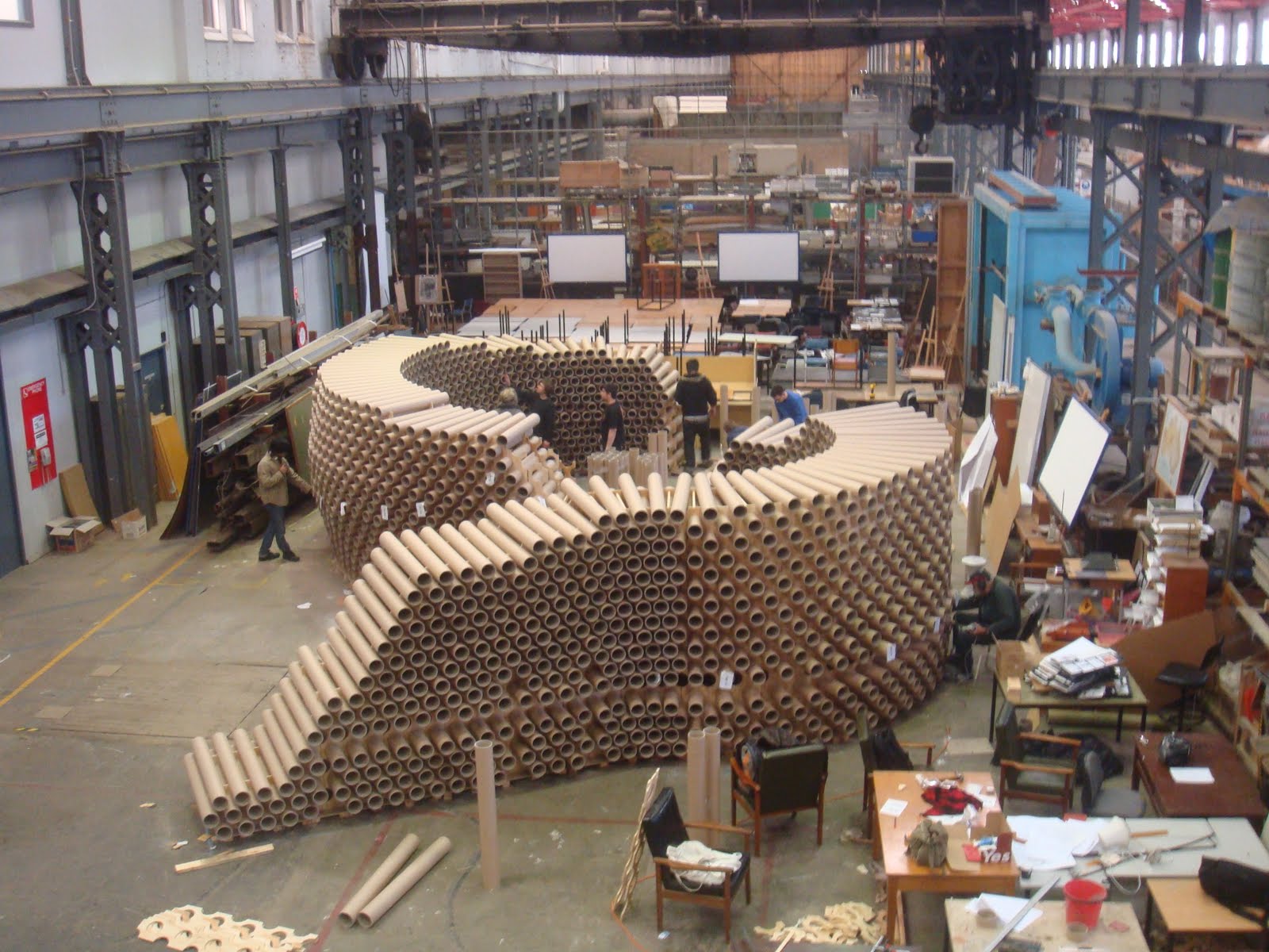 CH4 Student Design Competition: Cardboard Tube Pavilion - UNSW