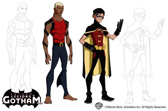The Blast - Aqualad and Robin official model sheets
