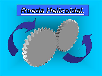 mecanismos de transmisión de movimiento: Rueda Helicoidal