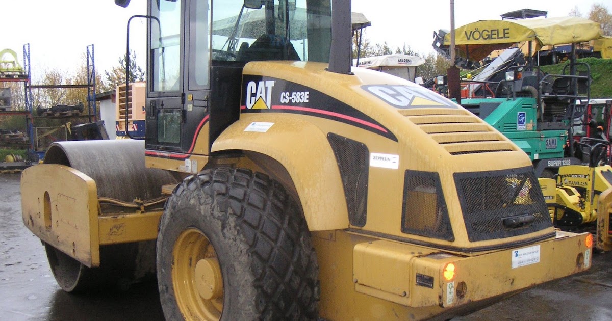 Cilindru Compactor CAT CS 583 E de vanzare second hand import vand ...