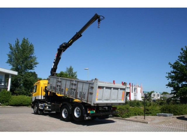 Camion cu macara Scania 6x2 second hand basculante cu macara 1998 26. ...