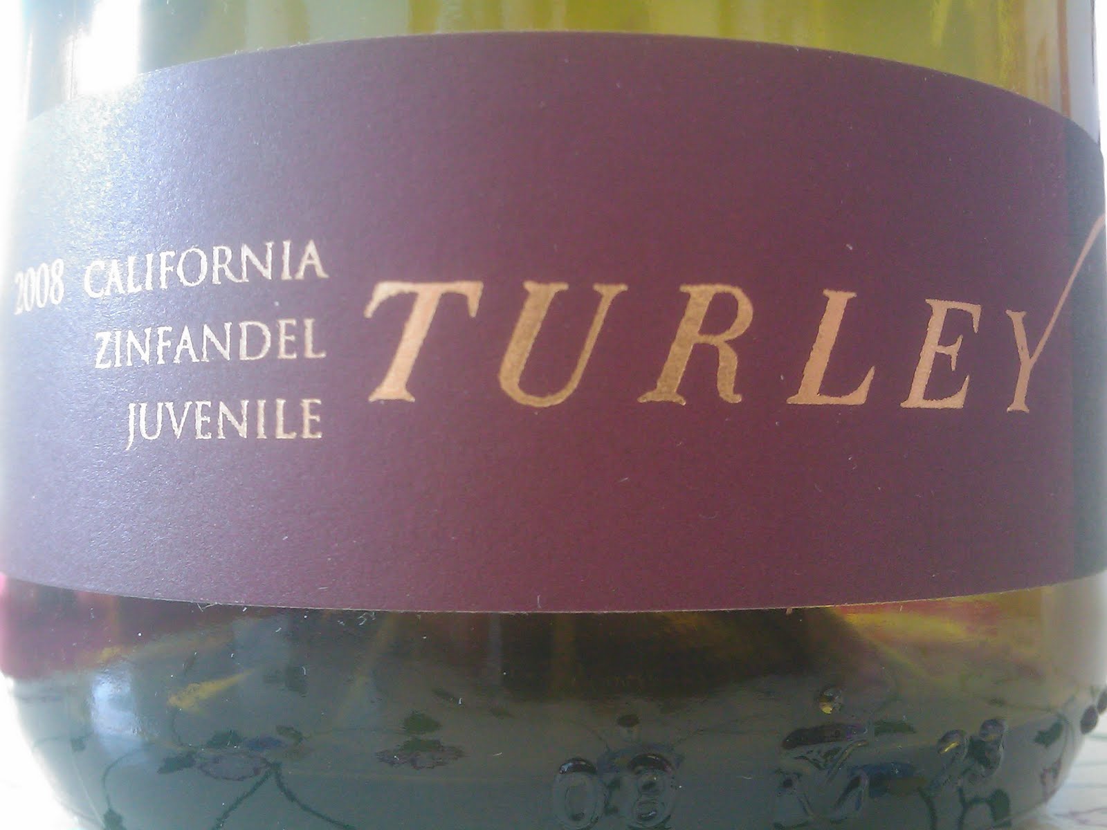 WINE IN SWEDEN: TN : Turley Juvenile Zinfandel 2008, California, USA