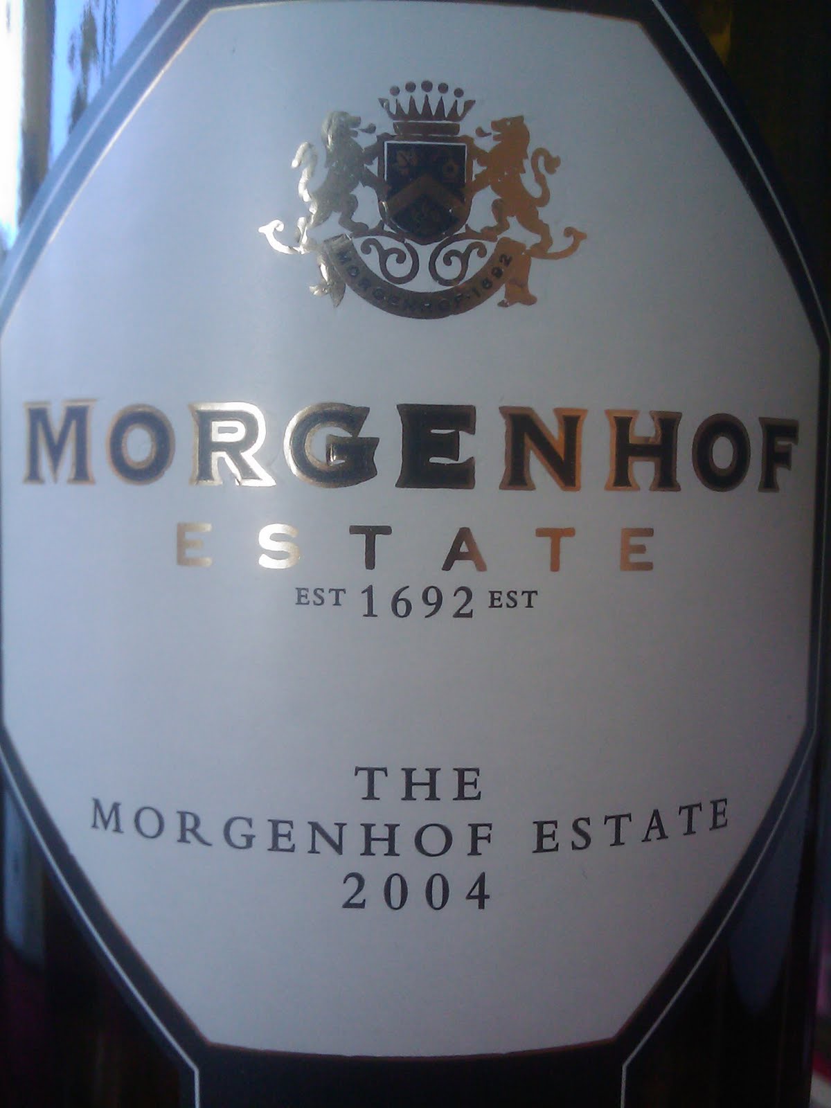 WINE IN SWEDEN: TN : Morgenhof Estate Wine 2004, Simonsberg ...