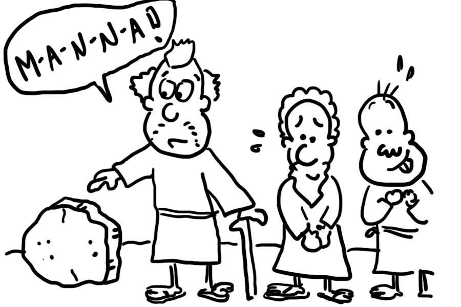 Bible Cartoon: God Feeds His People - Pt. 4