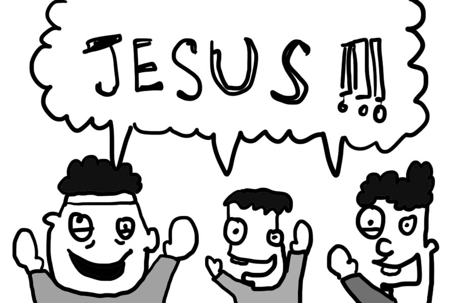 Bible Cartoon: Jesus: Fish and Loaves