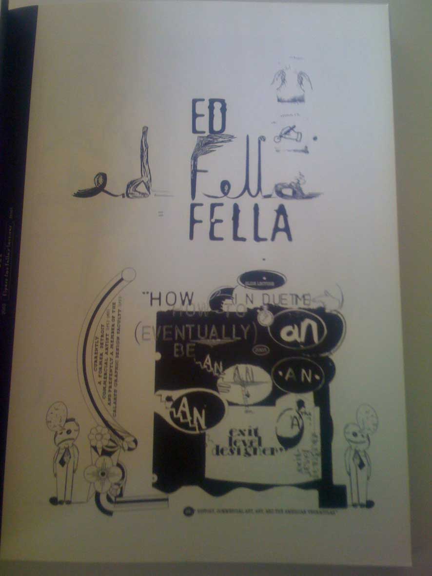 du livre considéré comme un des beaux arts: IDEA N°. 318 : Edward Fella