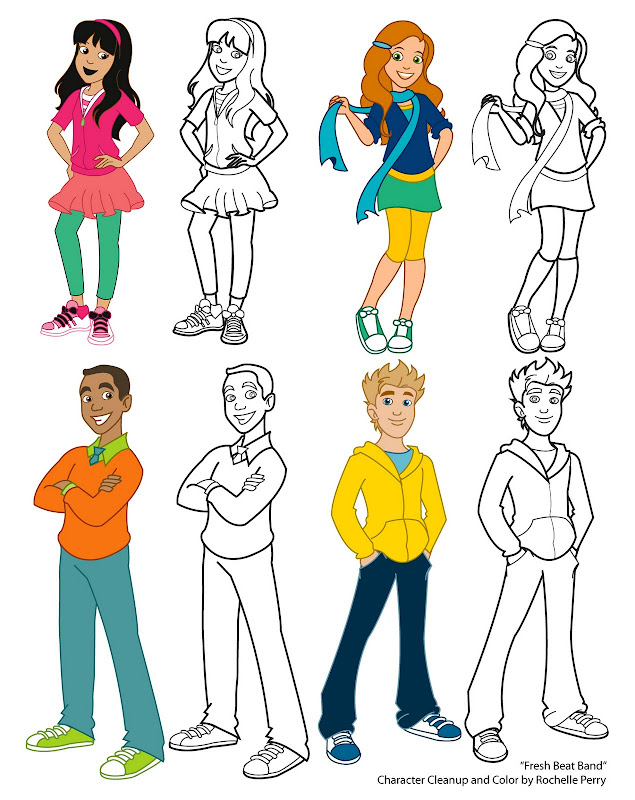 Free Cartoon Character Coloring Pages ~ Top Coloring Pages