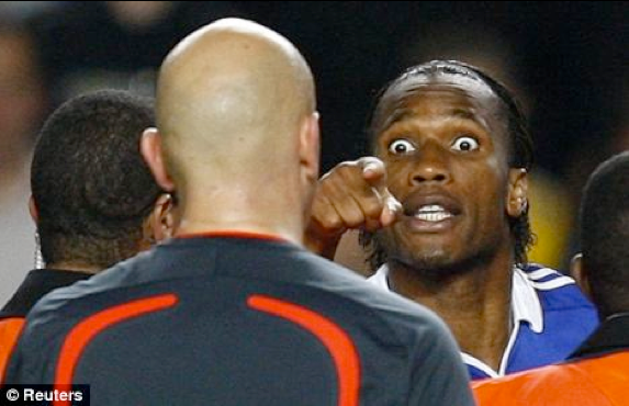 Hong Kong Referee: Reprehensible Referee-Related Images: Didier Drogba