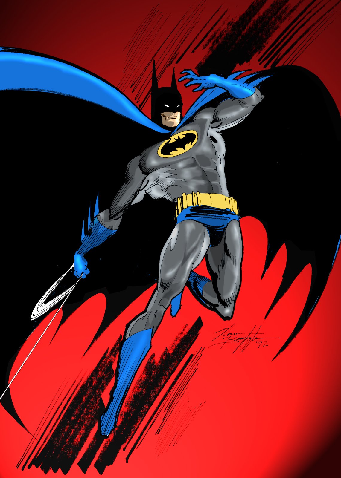 CLUB BATMAN BLOG: Art: Norm Breyfogle Colors: Billy Joe Gilson