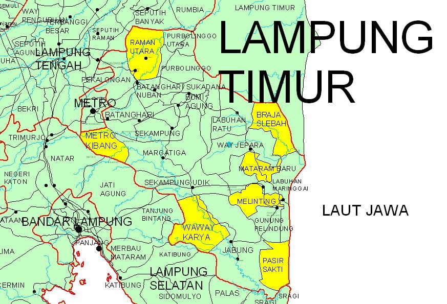 Business Map: Kabupaten Lampung Timur