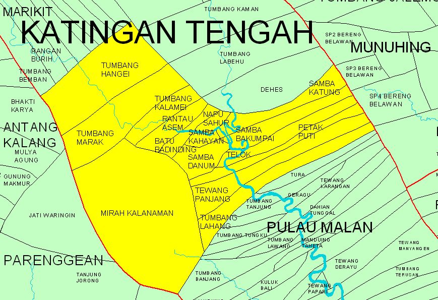Business Map: Propinsi Kalteng, Kabupaten Katingan