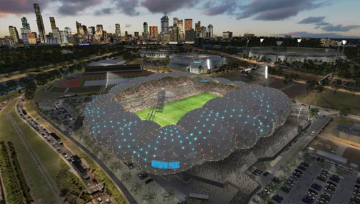 Mesmeric: Melbourne's Rectangular Stadium