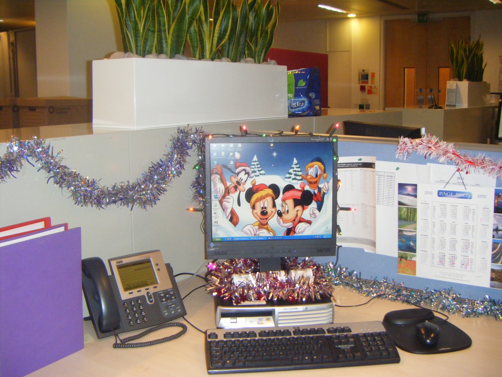 Deck your desk with boughs of holly