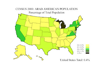 euro americans: Where Arab-Americans live