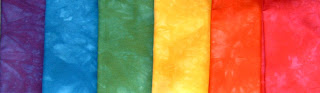 La Bella Colori: 6 Color Rainbow Fabric Dyeing Tutorial