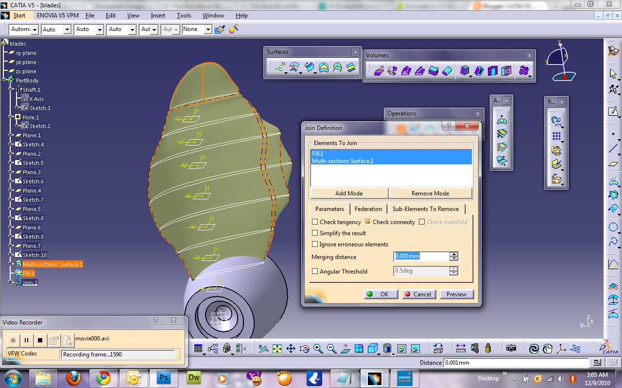 Modeling Fan or Propeller Blades - CATIA V5 Tutorial