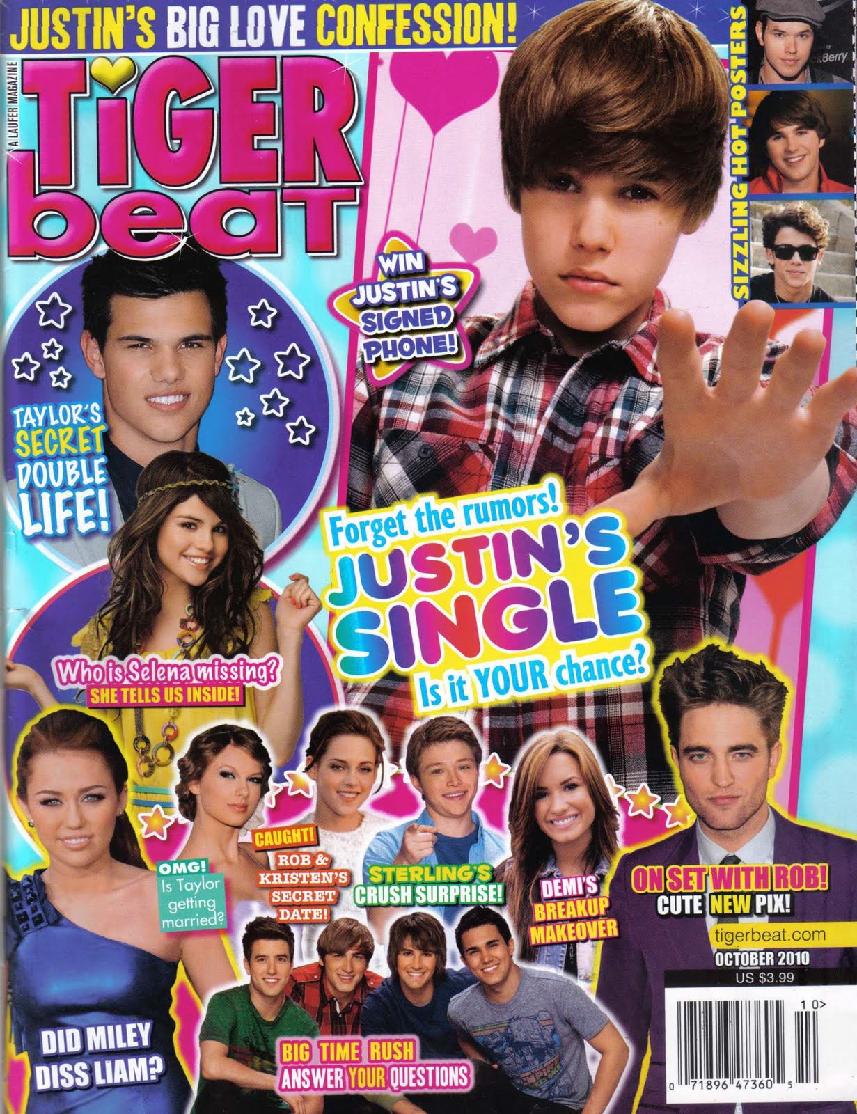 Miley Cyrus Fan Page: Tiger Beat - (October 2010)