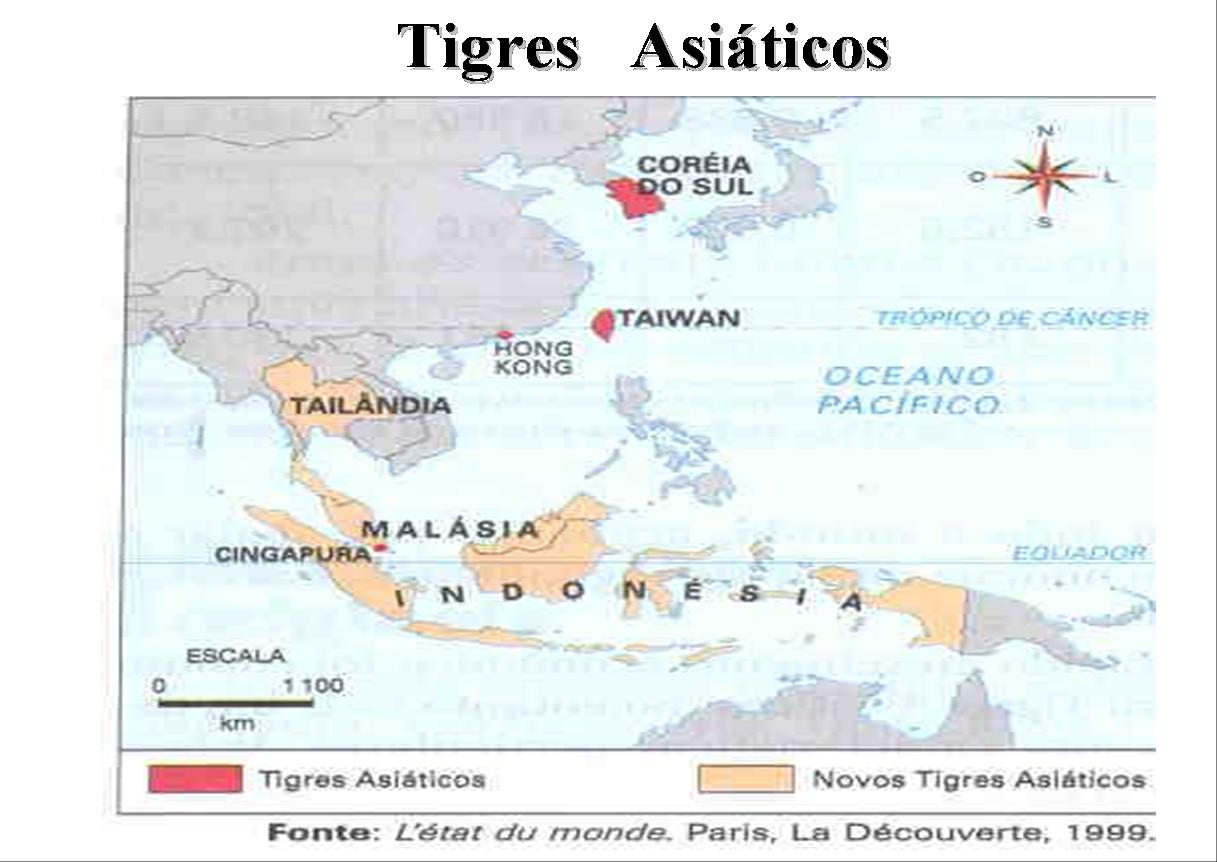 Tigres Asiáticos: Conjunto cartográfico de cada país denominado Tigre ...