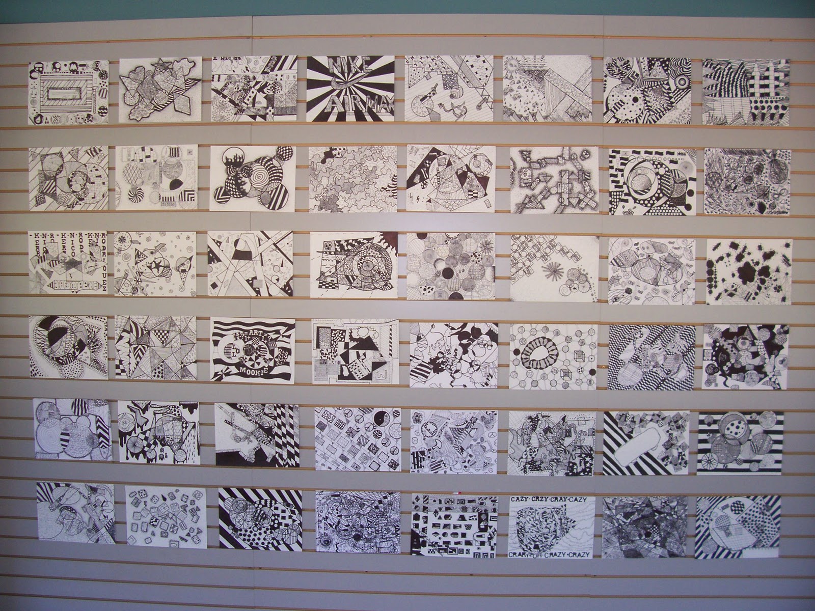 Irvington Community Middle School Art: Ink Patterns-7th and 8th graders ...