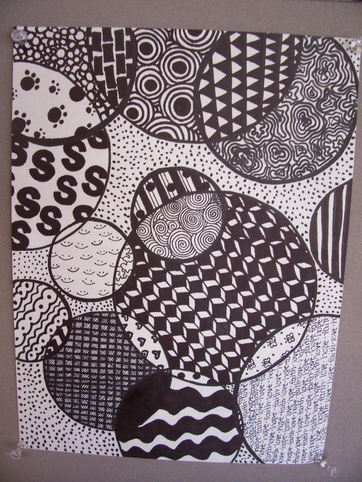 Irvington Community Middle School Art: Ink Patterns-7th and 8th graders ...