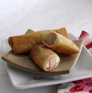 dapur sunshine: Stuffed cheese popiah