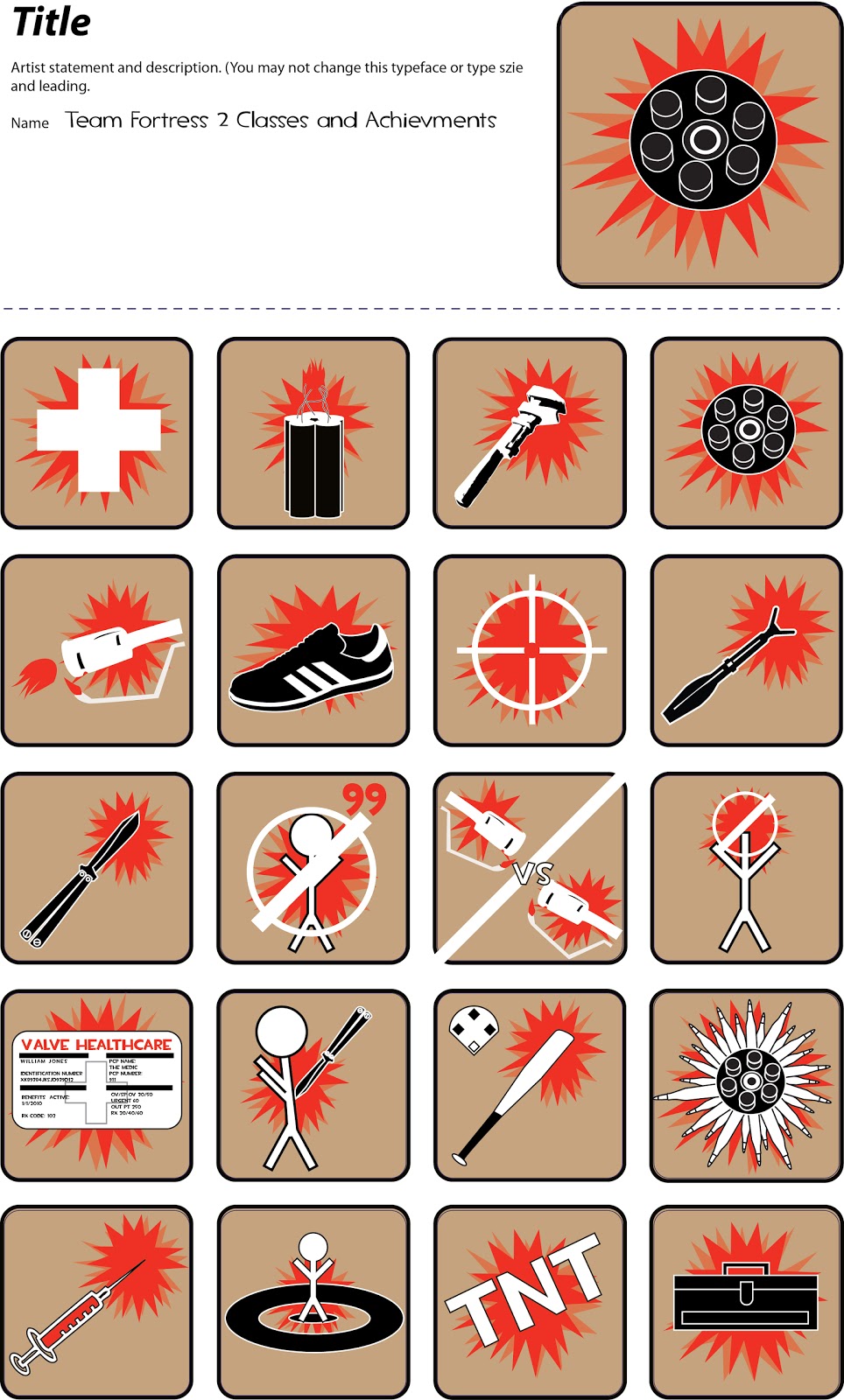 Harrison Brackett's Graphic Design Work: TF2 Icons