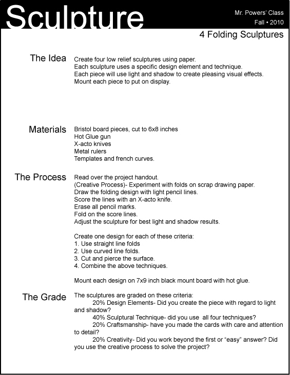 WAY WAC WA ART: folding project handouts for you!