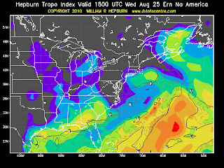 KI8UM: VHF Propagation Map August 25 ,2010